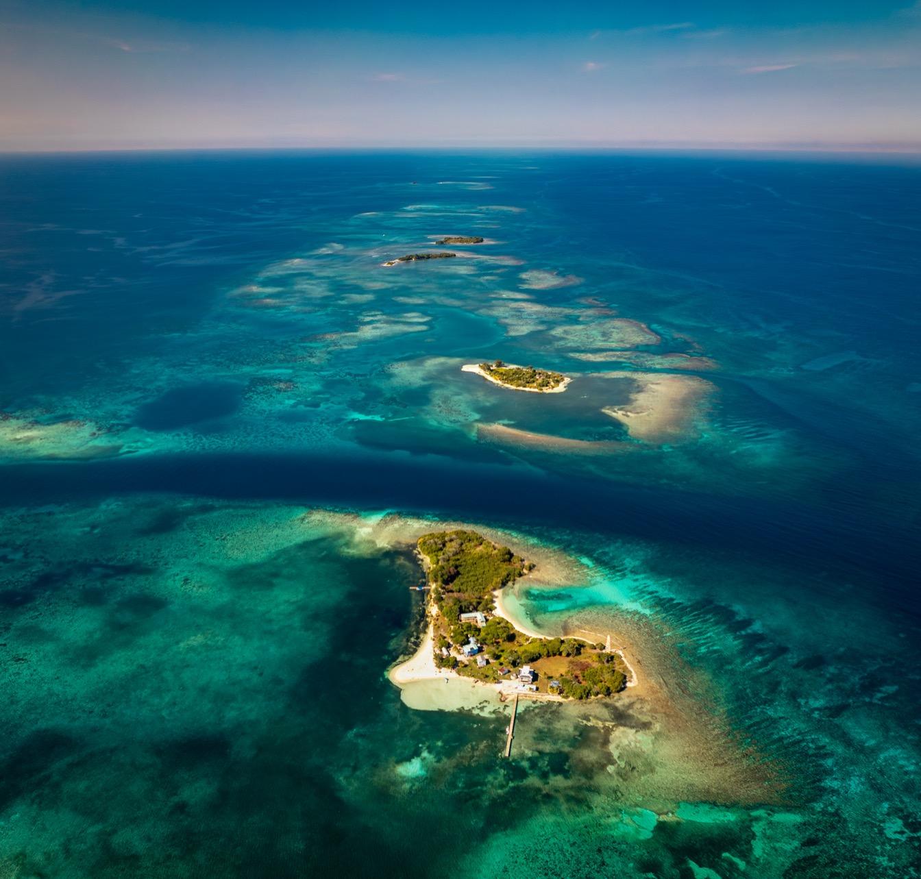 Atoll Glover Reef : patrimoine mondial sauvage du Belize